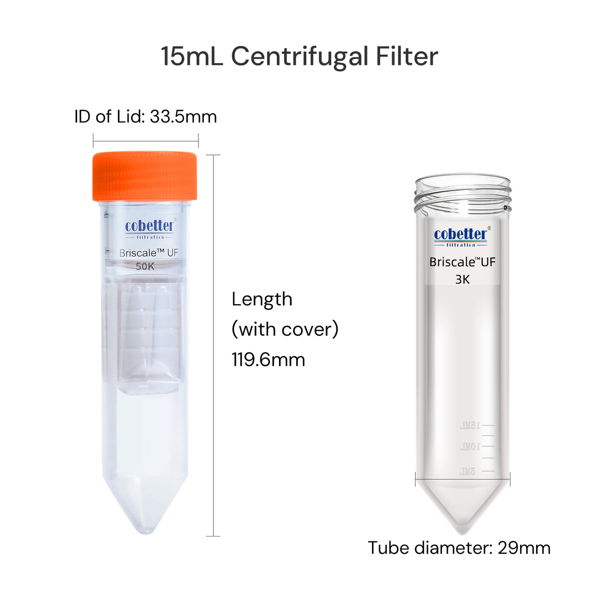 15ml Centrifugal Filters Ultrafiltration – Cobetter