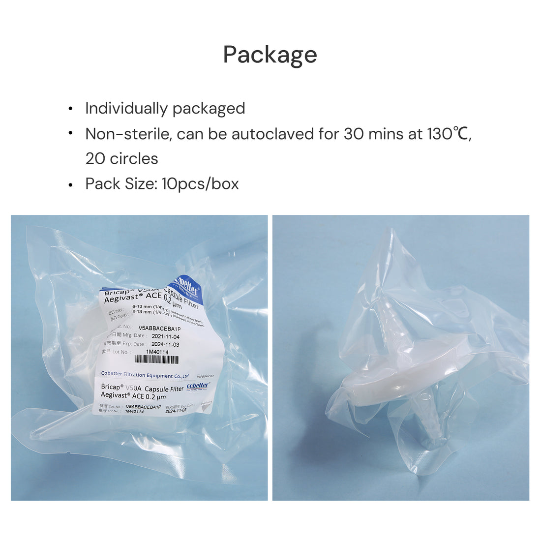 Laboratory Venting Filters Hydrophobic PTFE Membrane-V37 – Cobetter