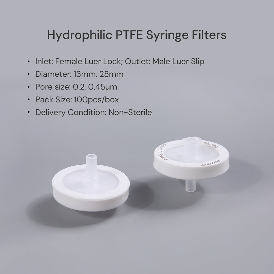 Hydrophilic PTFE Syringe Filters HPLC-certified – Cobetter