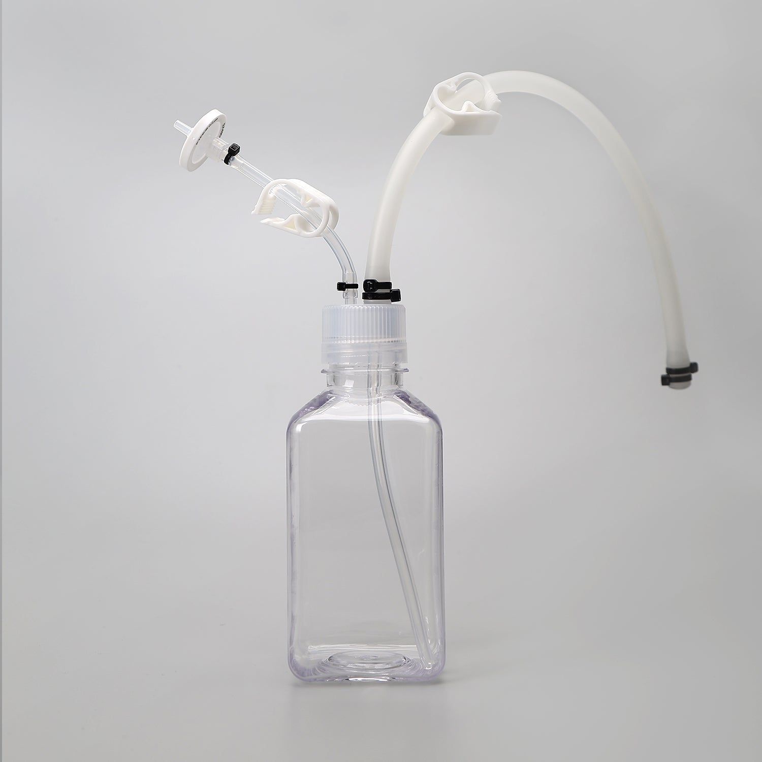 Sterile PETG Media Bottle with Silicone Cap, One Feed Line – Cobetter